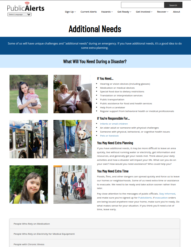 Get Prepared | Emergency Preparedness for People with Disabilities Resource Hub | OHSU